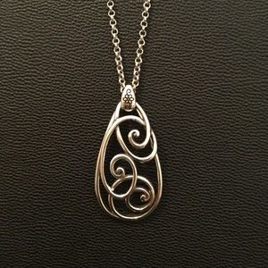 Brighton Jewelry | Diamond Heart Necklace | Poshmark